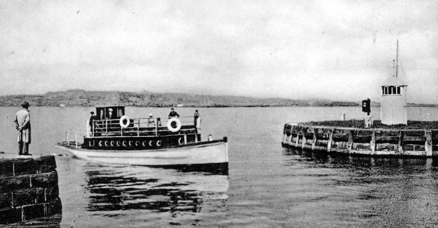 Tour Scotland Photographs: Old Photograph Ferry Boat Tayport Fife Scotland