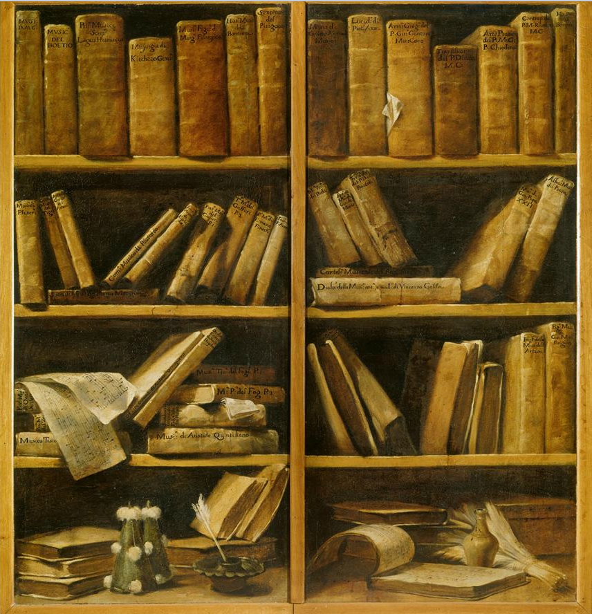 Giuseppe Maria Crespi, Music Library. Oil on two panels, 1720 ...