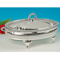 QUEEN ANNE: QUEEN ANNE Silver Plated Tableware (made in England)