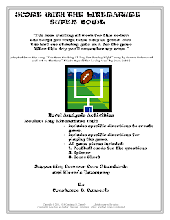 TEACH IT WRITE : Score With the Literature Super Bowl