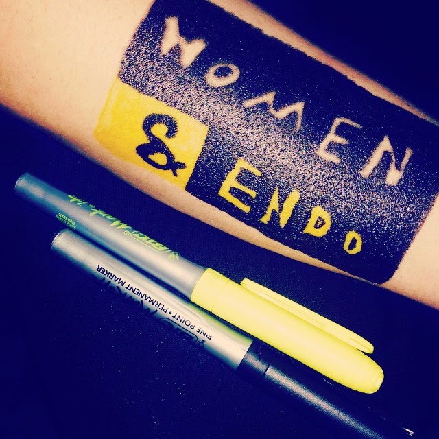 Women & Endo: Campaign Arm Art in Permanent Marker