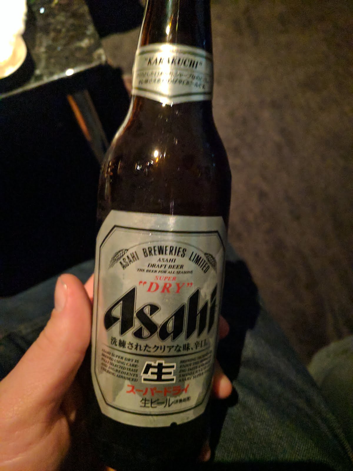 Asahi Super "Dry" Beer