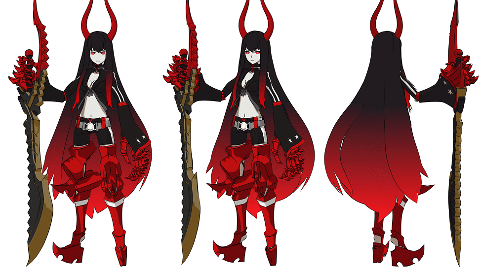 Kyon's ANIME Blog: Black Rock Shooter (Improved Character Design)