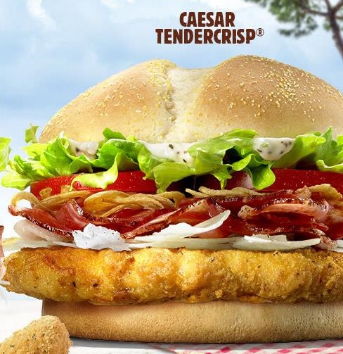 kavoniho žrádlo: Caesar Tendercrisp, Burger King