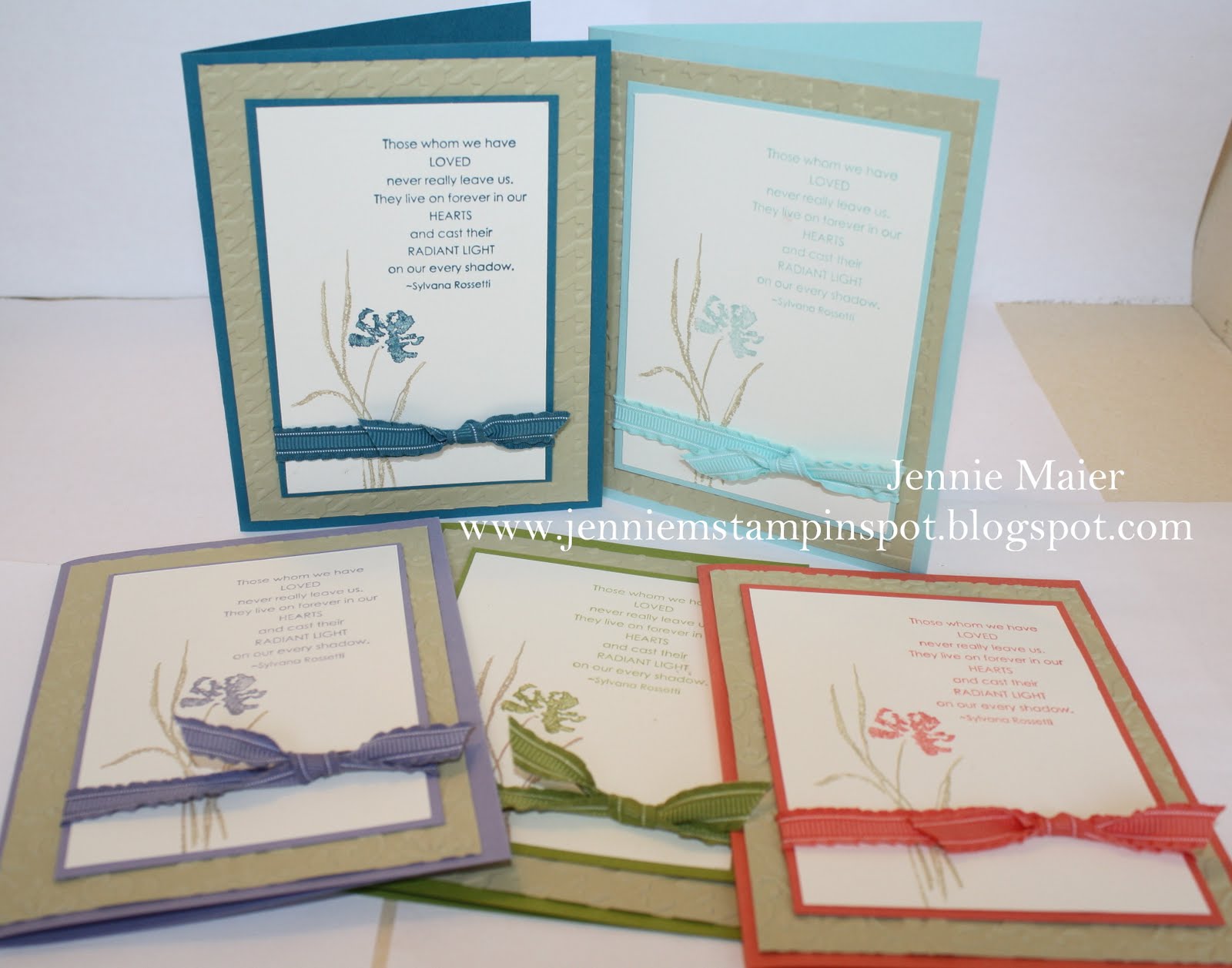 Jennie M's Stampin Spot: Love & Sympathy In-Colors