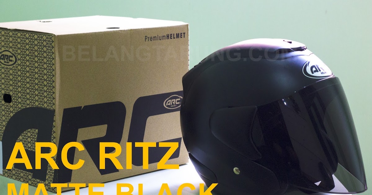 Beli ARC Ritz Matte Black Di Kedai Penjual Helmet Sijangkang