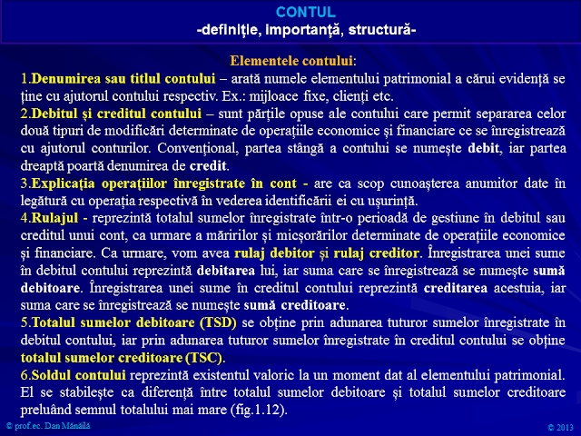 PROFU ECONOMIST: CONTUL
