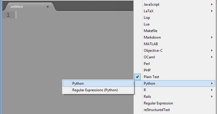 Python: Parchar sublime text