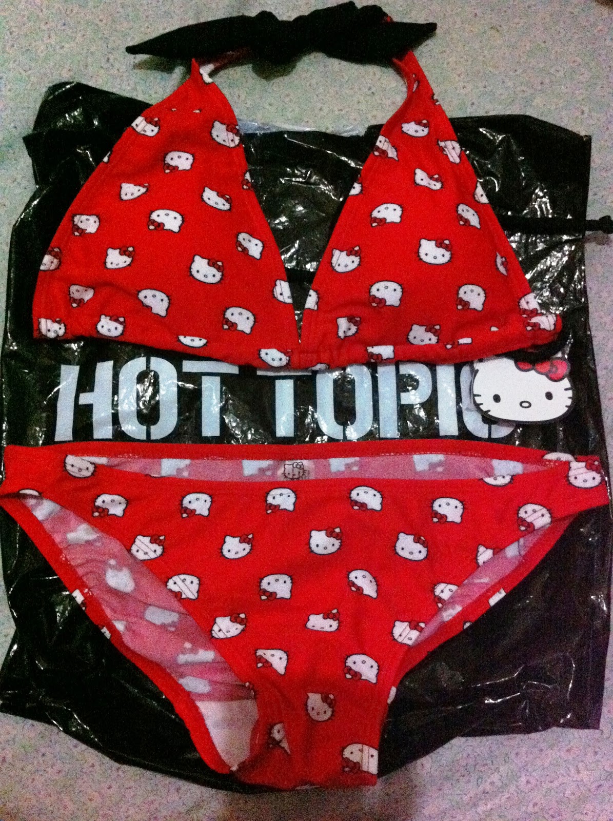pusang maganda: hello kitty swimsuit
