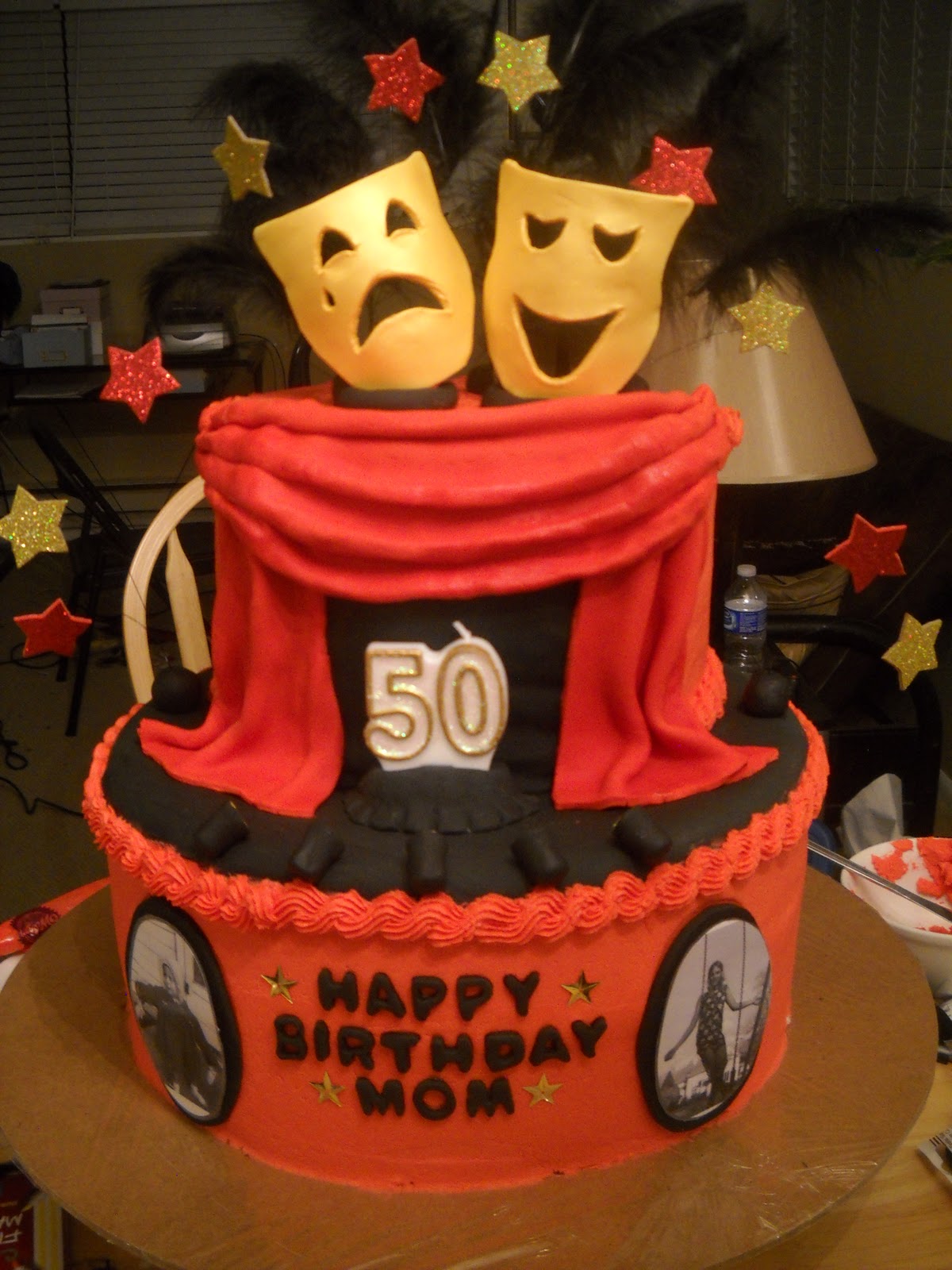 Dessert The Table: Comedy-Tragedy Birthday Cake