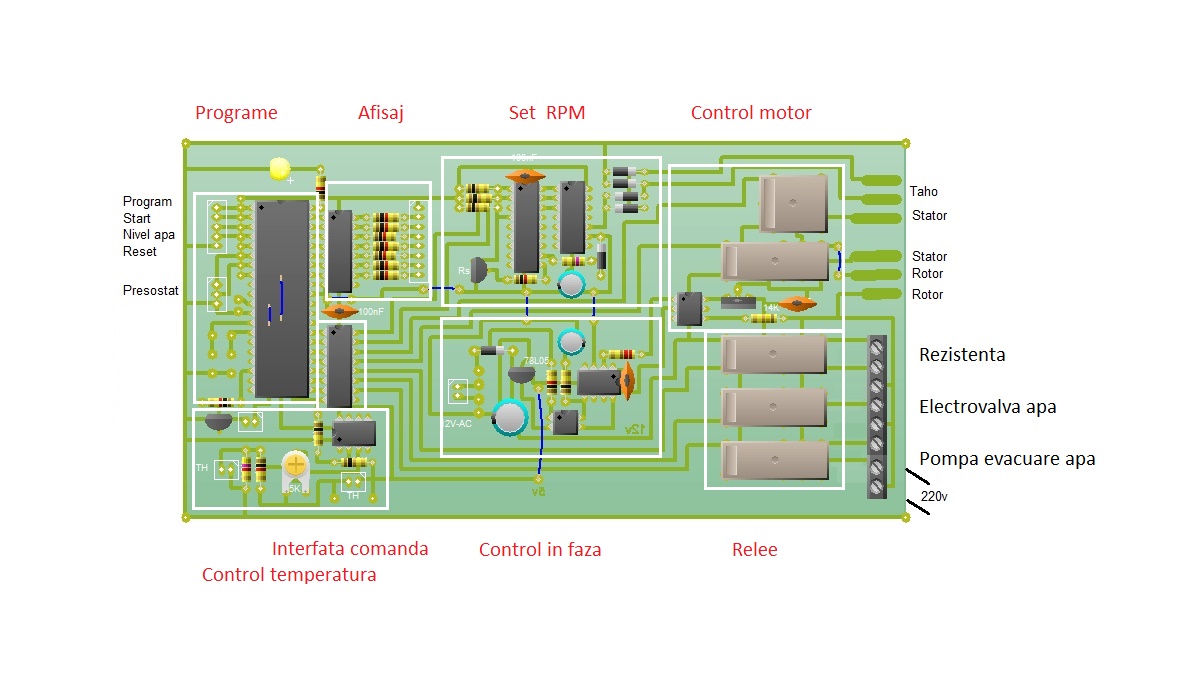Electronica.: Modul control masina de spalat automata