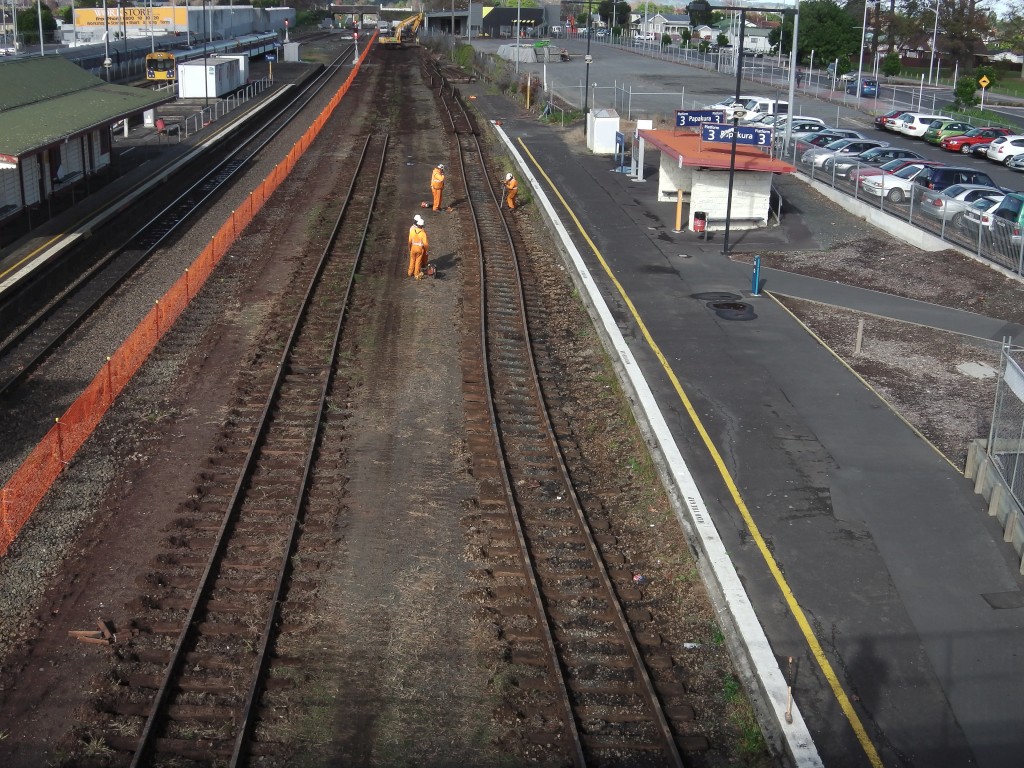 Papakura Station: Lifting track and nostalgia
