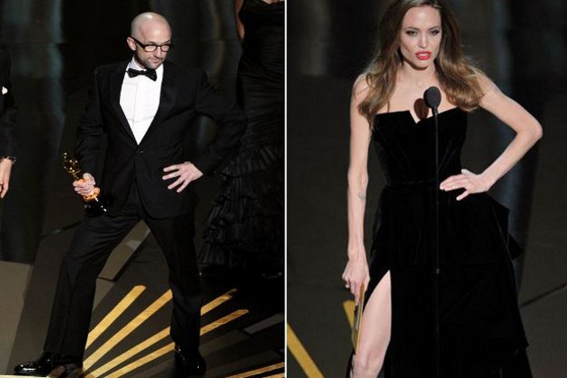 Angelina Jolie Furious On Jim Rash Mimicking Her Leg Pose