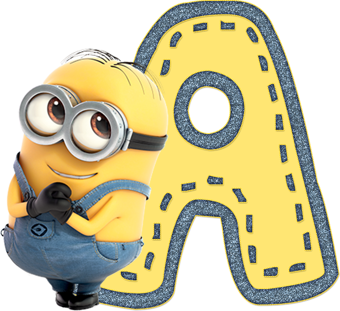 Alfabeto Decorativo: Alfabeto - Minions 12 - PNG - Letras - Maiúsculas ...
