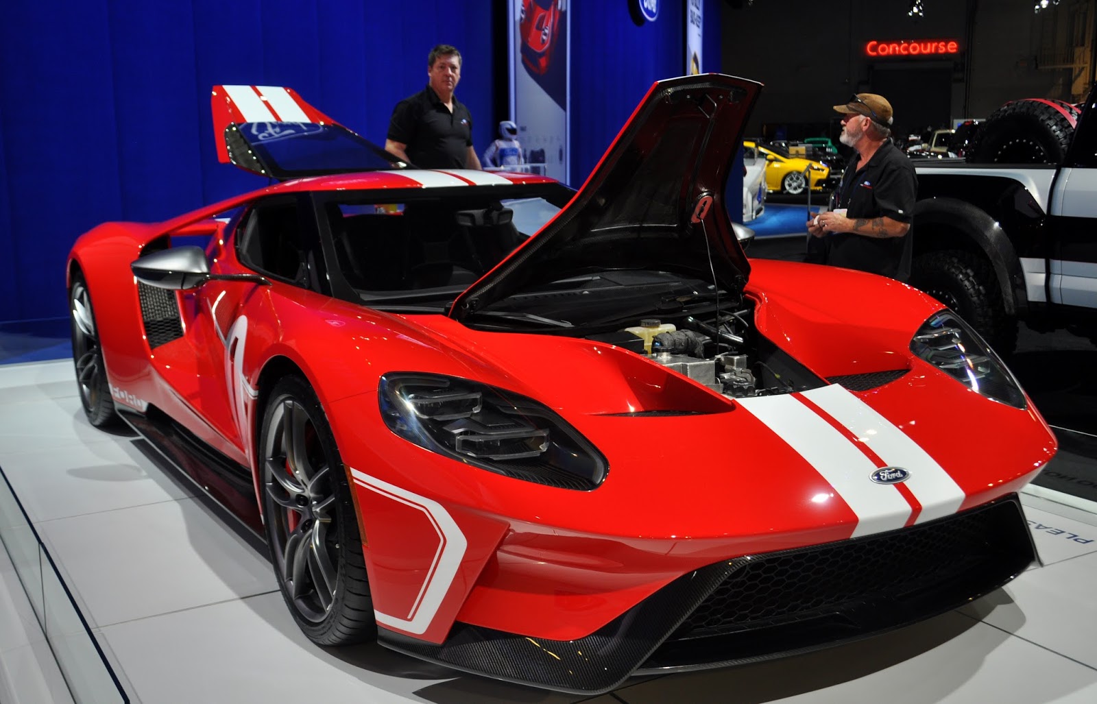 Just A Car Guy: a Ford GT has a very strange hood/trunk shape
