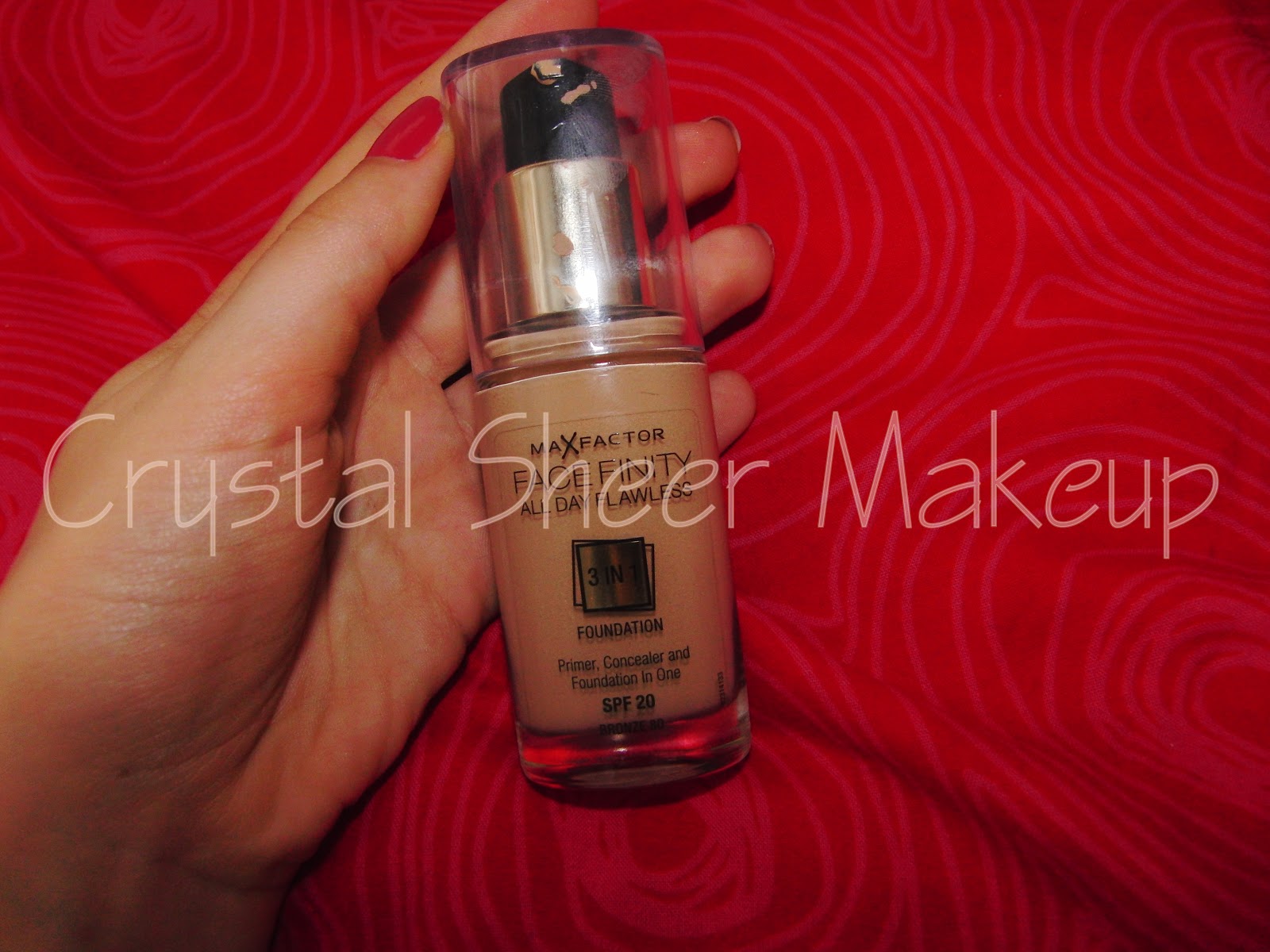 Crystal Sheer Makeup: Nueva Base de Maquillaje de MaxFactor 3 en 1