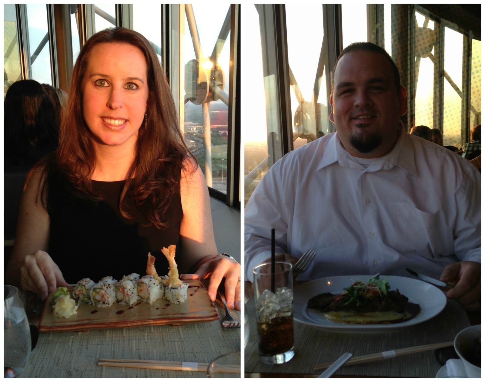 The Estes Family: Dinner at Reunion Tower