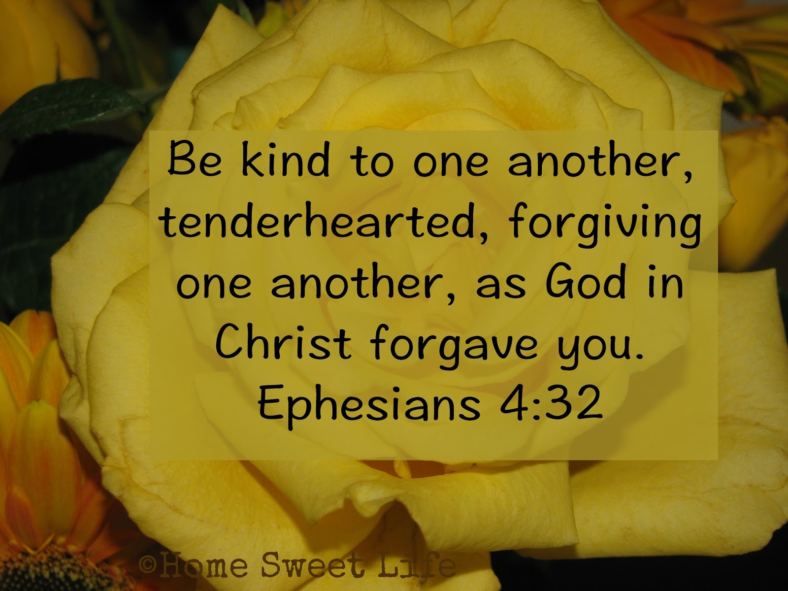 Home Sweet Life: Ephesians 4:32