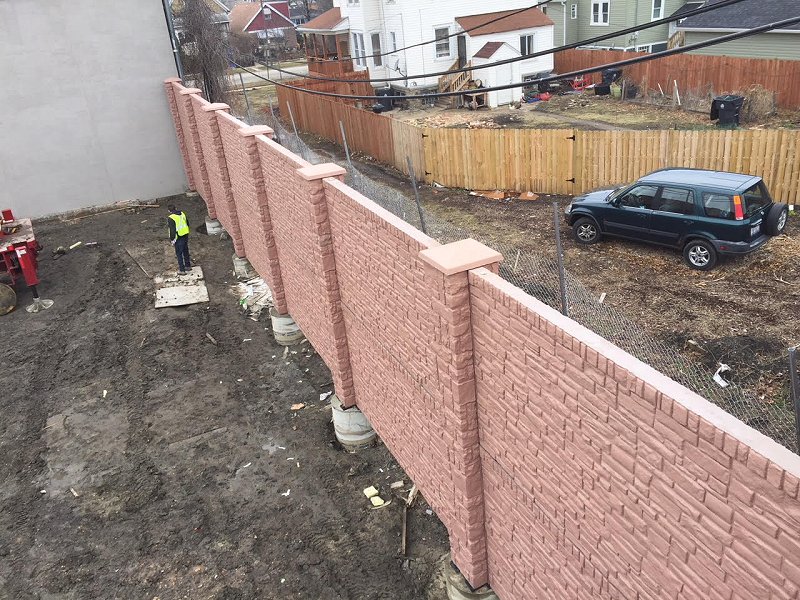 Crest Precast Concrete: Precast Security Wall installed in Evanston ...