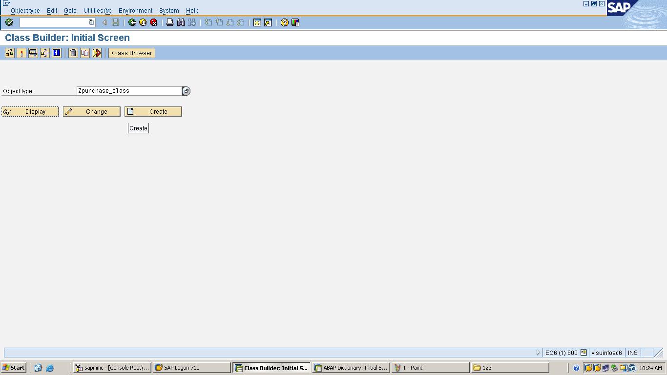 SAP-ABAP: Example for creating Global Class