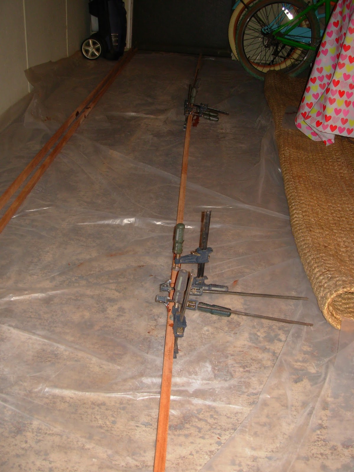 Alva Anne: Gluing Up Port Toe Rail