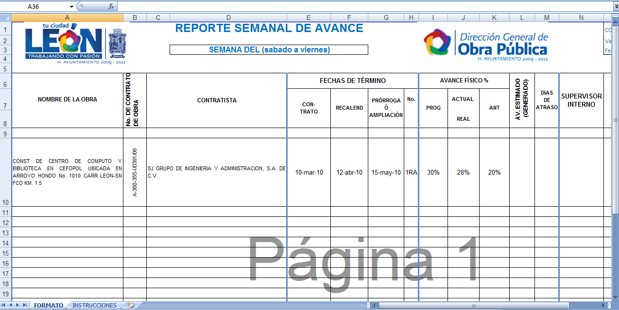 Curso de Administración II: 9. Formatos de programación
