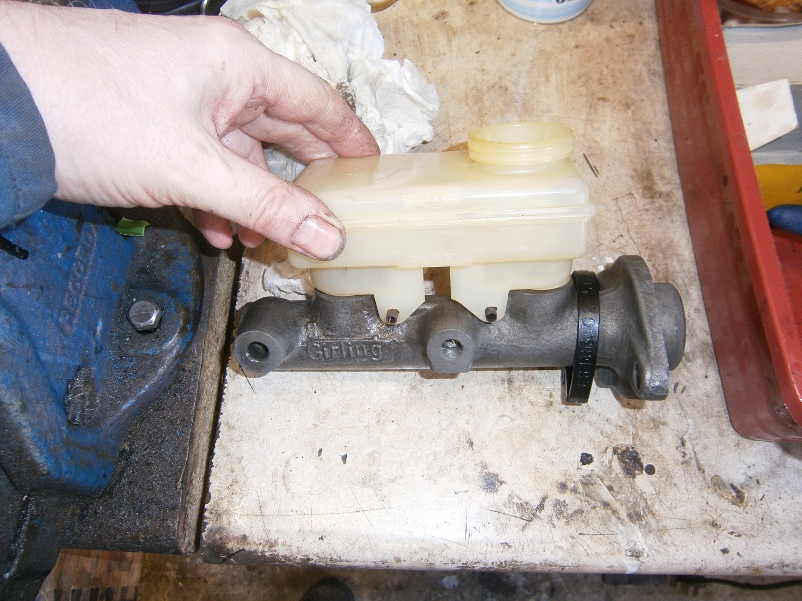 Lotus Excel Restoration: Brake Master Cylinder (MC) Tag number 66163 ...