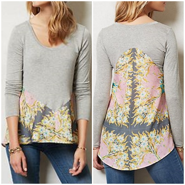 Refashion | An Old T-Shirt + Scrap Piece of Fabric | thee Kiss of Life ...