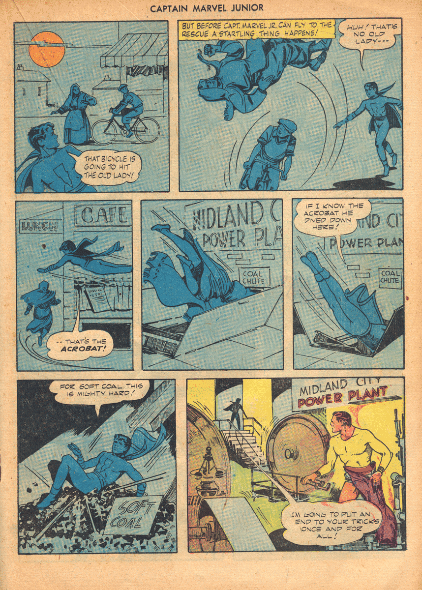 The Blue Boy: Captain Marvel Jr #41 (Acrobat, chapter 3)