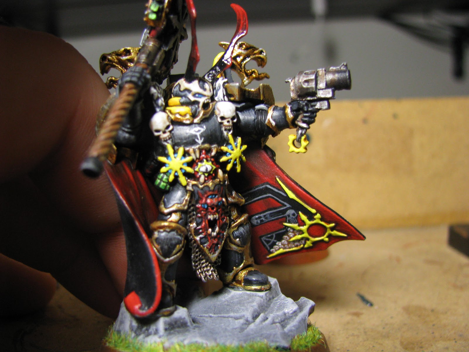The Blackest of Mattes: "counts as," Kharn / spikey bits contest entry