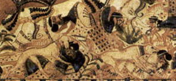 Ancient Greek Chariots War Dogs