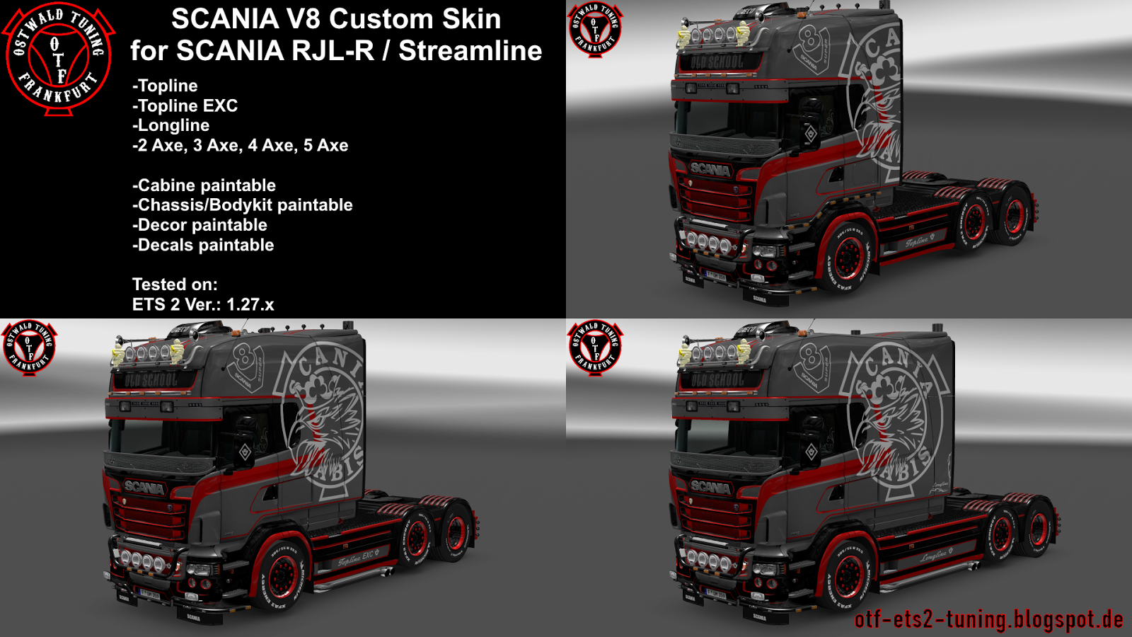 Ostwald Tuning Frankfurt: SCANIA V8 Custom Skin