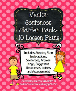 Collaboration Cuties: Mentor Sentence Starter Pack {10 complete lessons ...