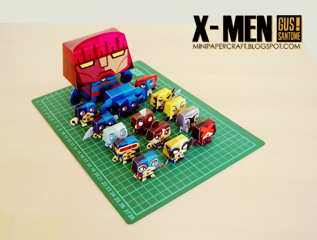 Geek Art Gallery: Papercraft: X-Men Toys
