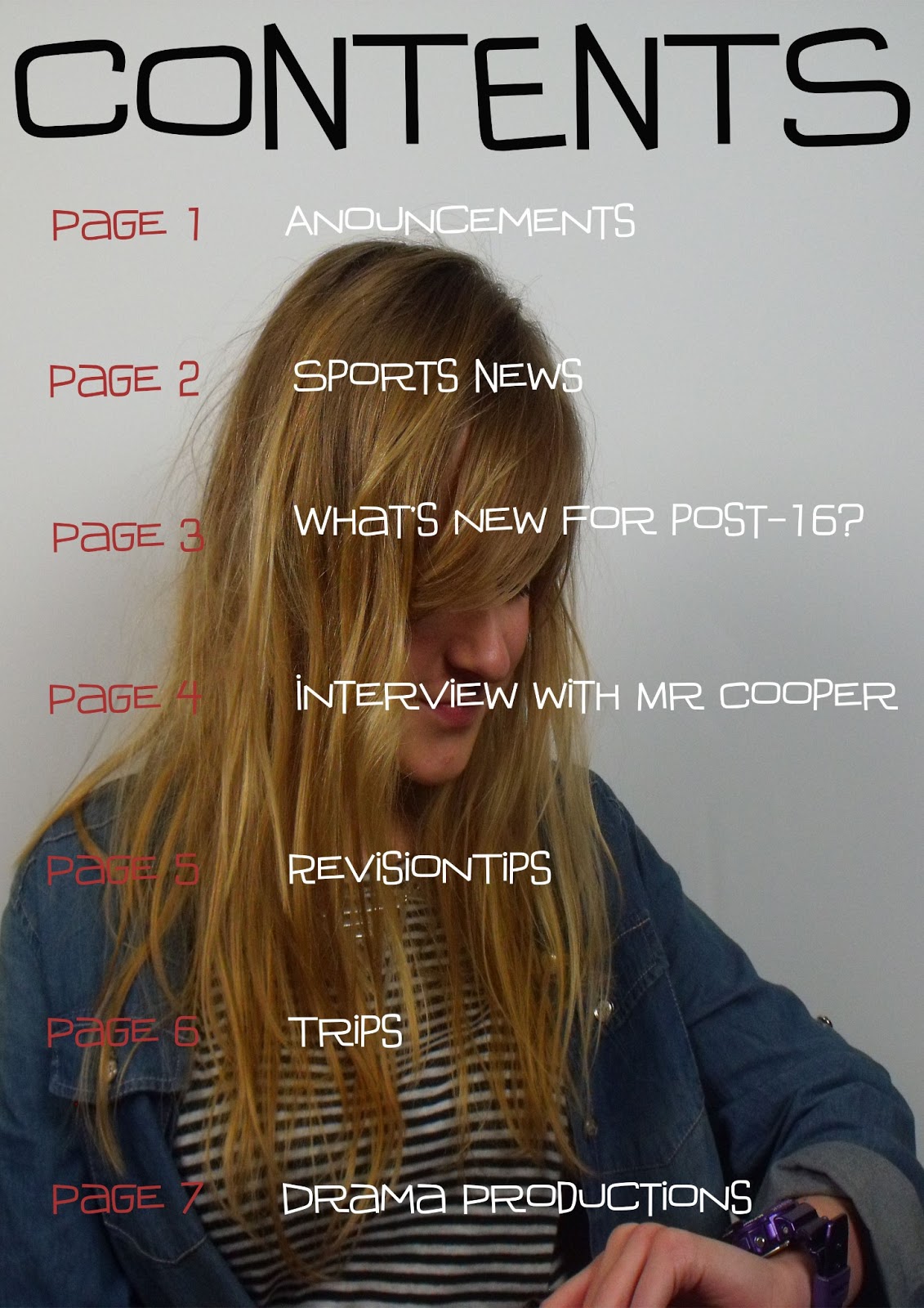 AS Media Coursework: Preliminary Task: Photoshop (college magazine)