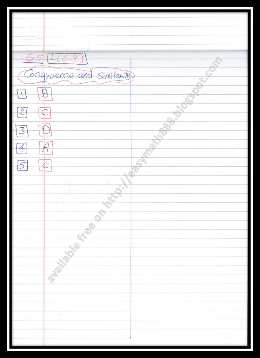 G5 Worksheets ~ Easy Math
