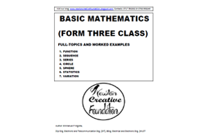 Basic Mathematics Full Topics - Form Three Class - Newton Creative ...