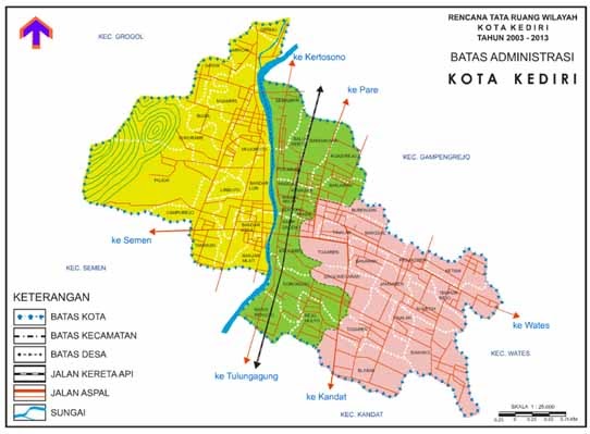 PETA KOTA KEDIRI | PETA