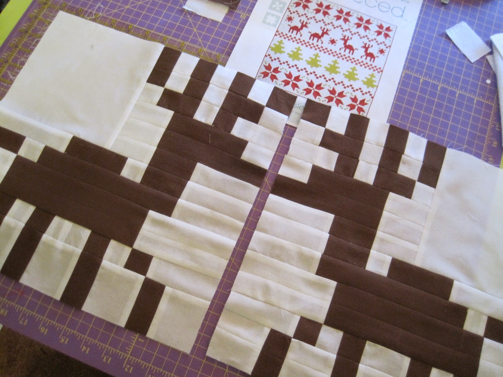 Take Me There Totes : Fair Isle Quilt Reindeer