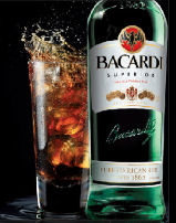 Bacardi and coke with a giant cookie