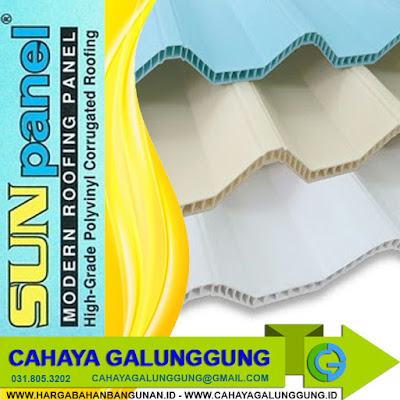 HARGA ATAP PVC SUN PANEL MURAH 2018 TERBARU - www.cahayagalunggung.id