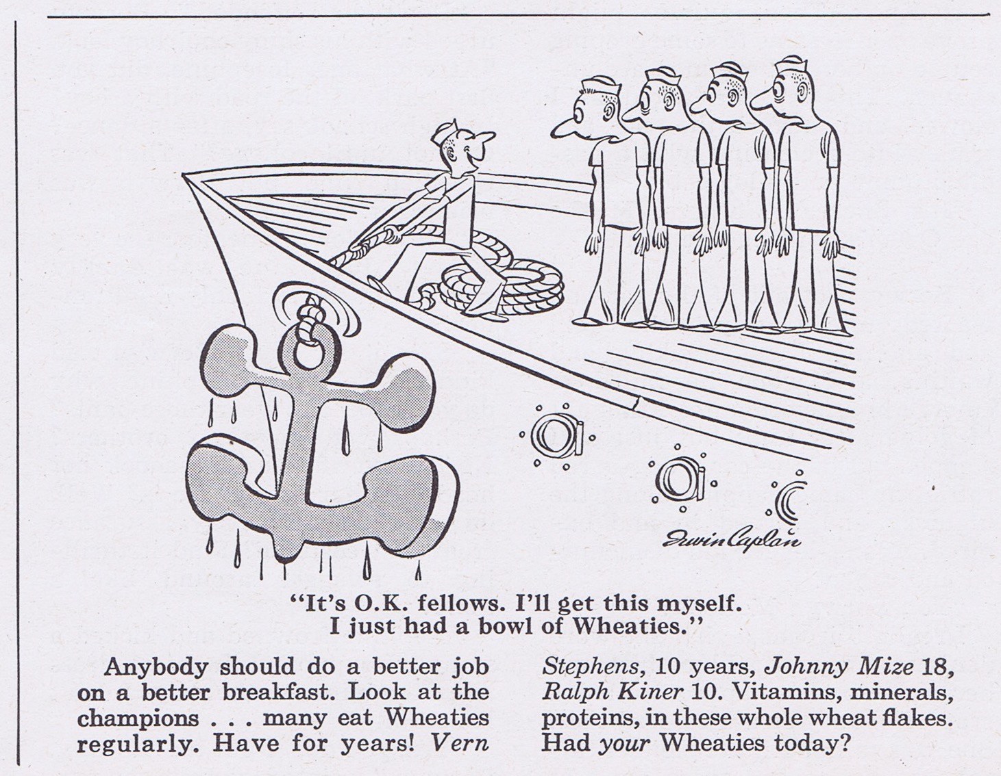 Mike Lynch Cartoons: From the Dick Buchanan Files: Wheaties Gag ...