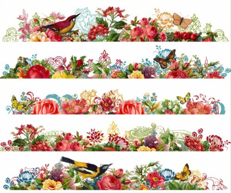 Flores de cenefas - Imagui