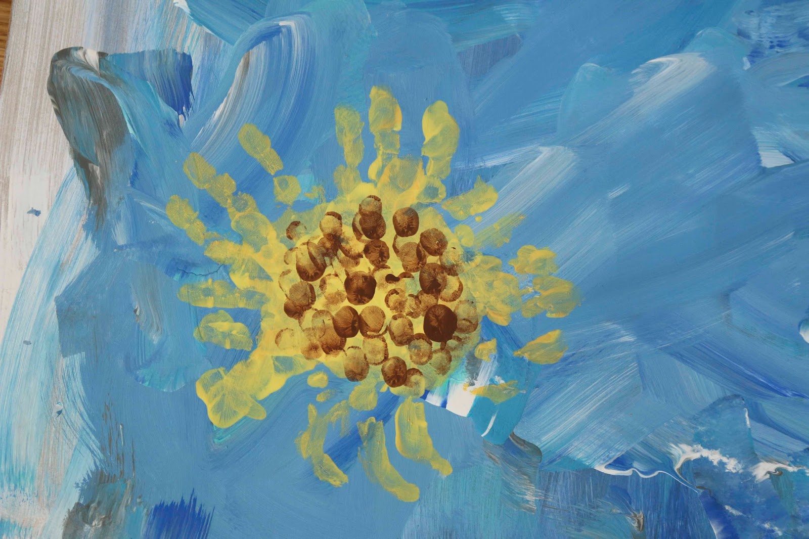 ChemKnits: Handprint Sunflowers