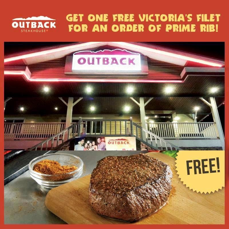 Manila Shopper: Outback Acropolis FREE Victoria's Filet Promo: Aug 2014