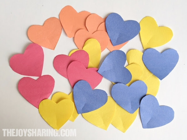 Heart Paper Flower Craft - The Joy of Sharing