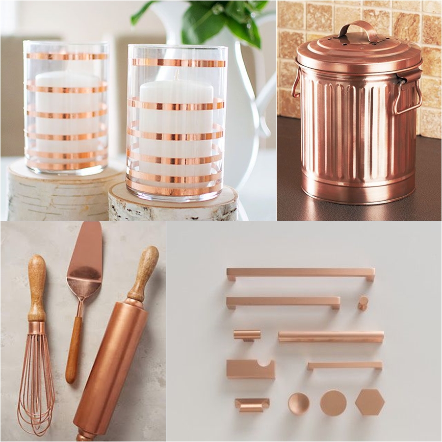 Decoração com objetos em Rose Gold - Mania Adolescente