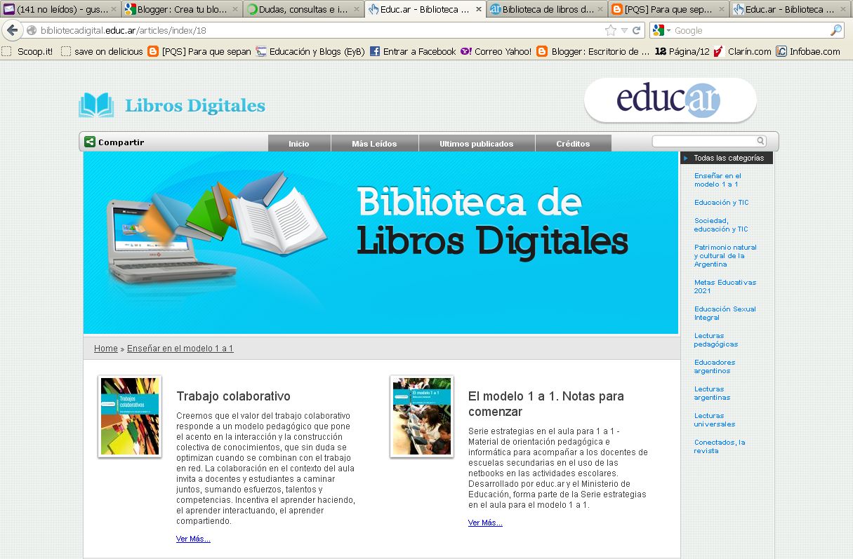 Biblioteca de libros digitales - educ.ar