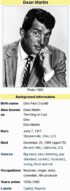 ilovedinomartin: One of the most popular and enduring American ...