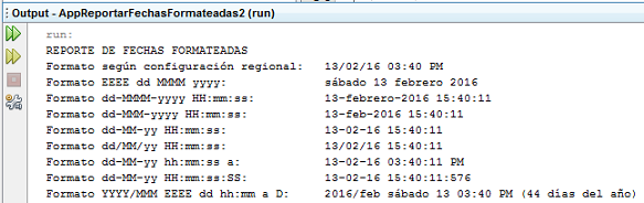 Formato de fechas en Java con SimpleDateFormat